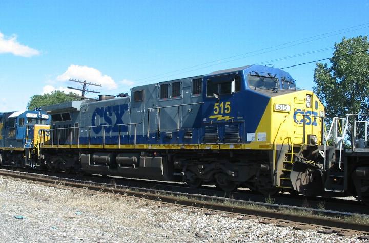 CSX 515 third unit on train number one